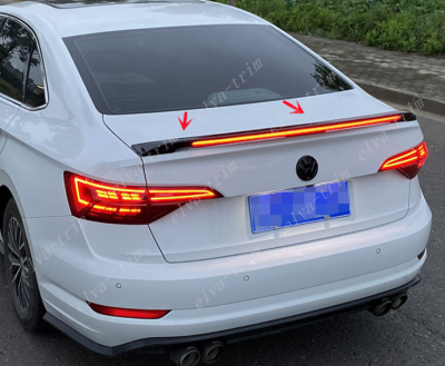 For 2019-2021 VW Jetta MK7 Black Rear Tail Spoiler Wing Lip w/ LED ...