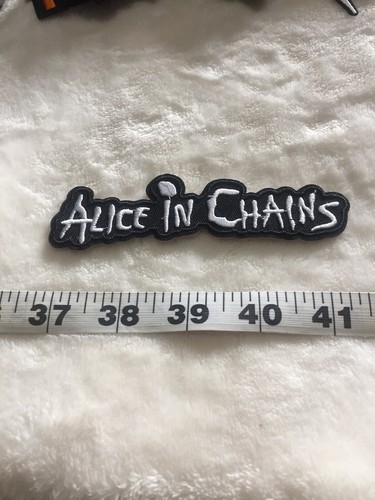Alice In Chains Black And White Embroidered Iron On Patch New | eBay