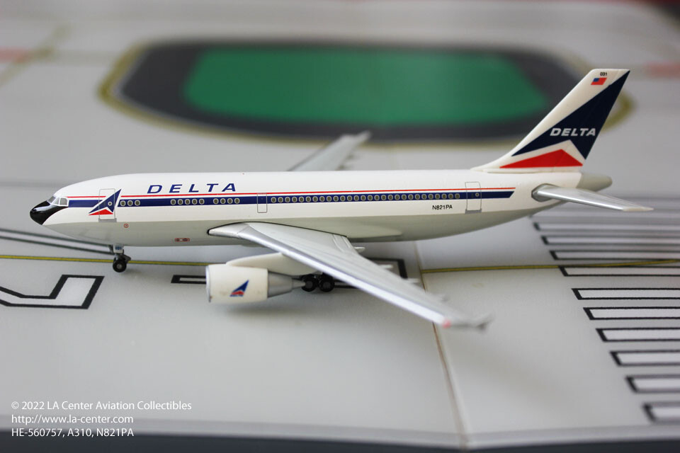 Herpa Wings Delta Airlines Airbus A310-300 Old Widget Color Diecast ...
