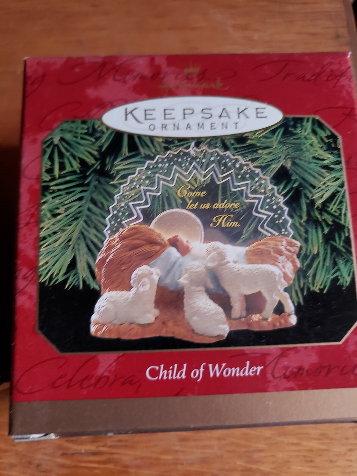 1999 Hallmark Keepsake Ornament Child of Wonder Nativity Scene NIB NEW ...