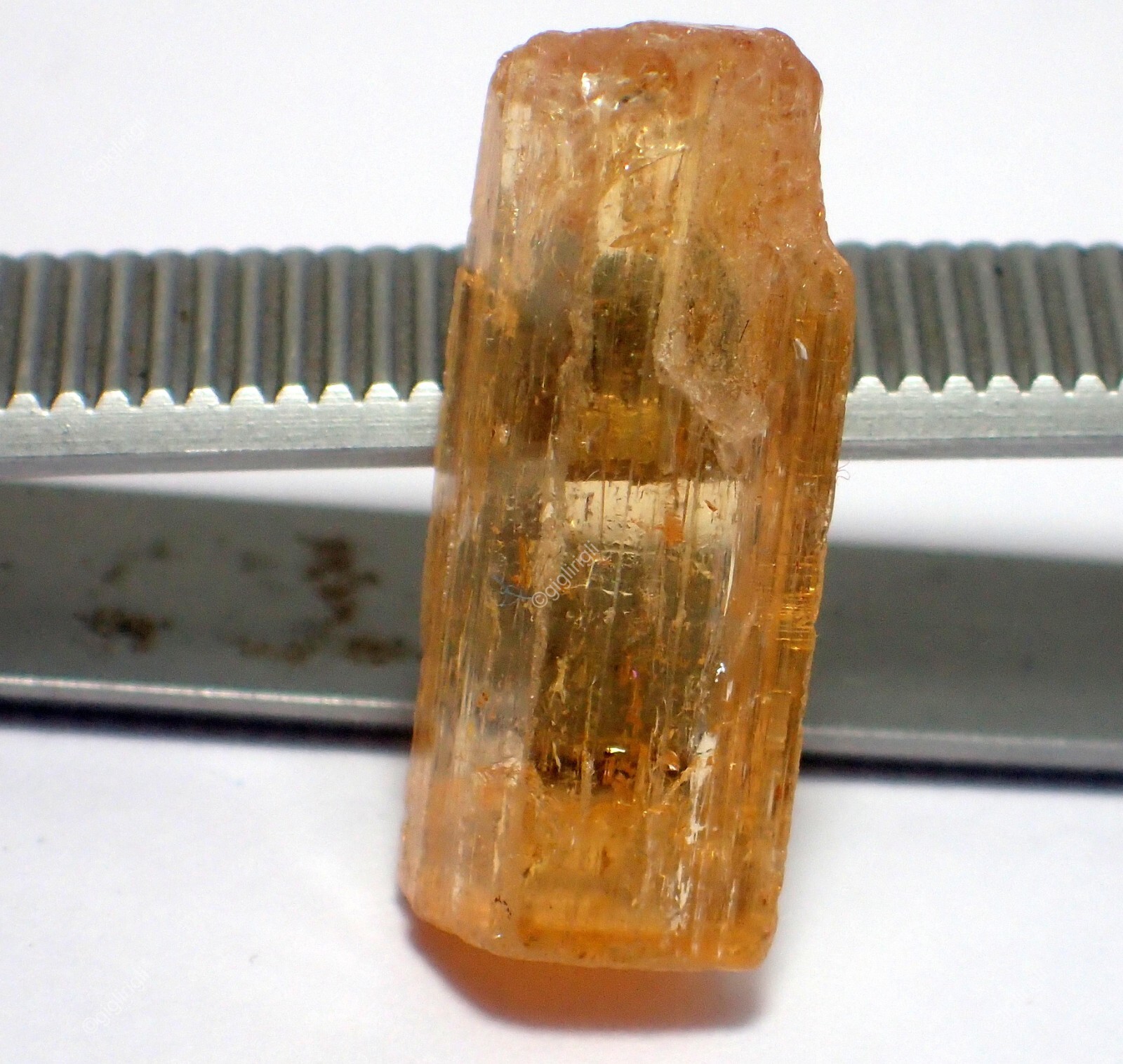Imperial Topaz Loose Gemstone Rectangle Rough From Brazil 13.87 Cts ...