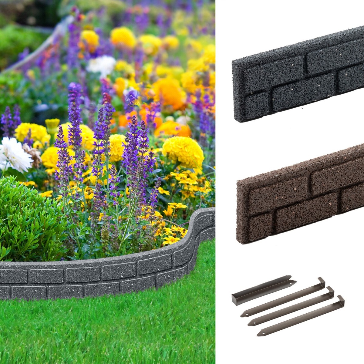Brick Flower Bed Edging 60 Flower Bed Edging Ideas – Hoselink