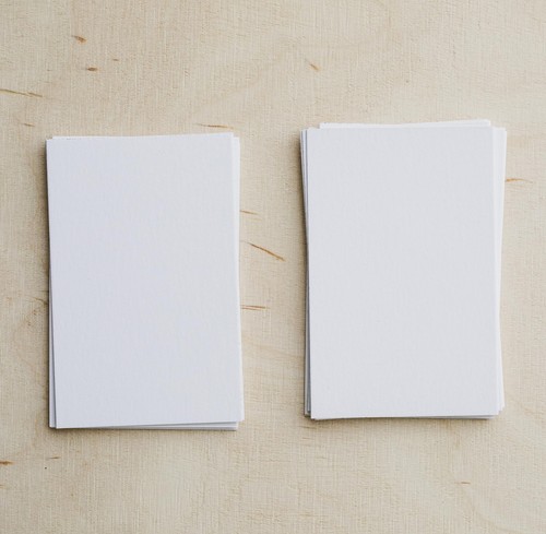 Small Blank White Cards 100 PCS 3.5x5 Inches Heavy Plain Cardstock for ...