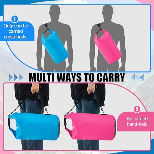 2 Pcs Waterproof Dry Bag 20L/10L Floating Waterproof Dry Bag Backpack ...