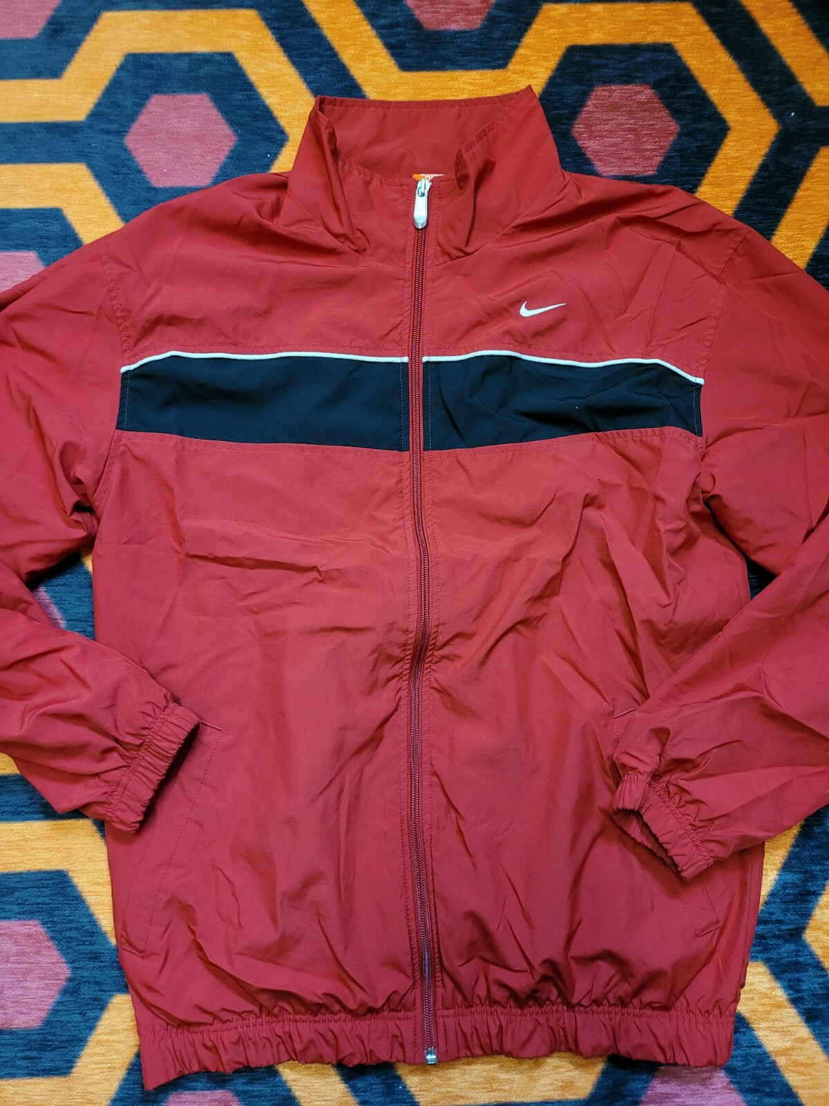 Vintage Nike Mens Red The Athletic Department Zip Jac… - Gem