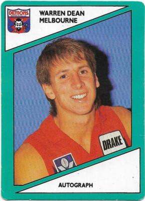 1988 Scanlens (46) Warren DEAN Melbourne :+: | eBay Australia