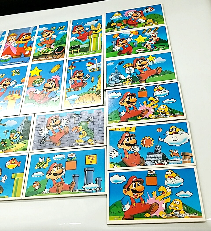 (Game Item) Menko, Famicom, Super Mario Bros, First class prize Box ...
