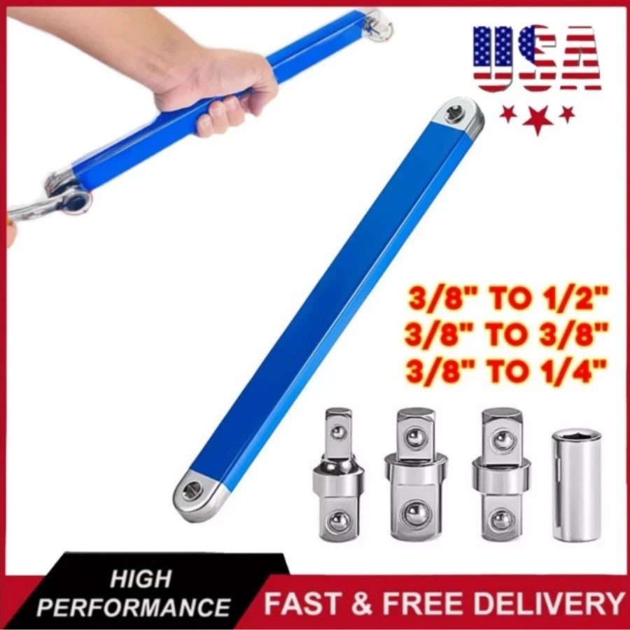 Impact Ready Offset Extension Wrench 1/2" 1/4" 3/8" Tight Spaces ...