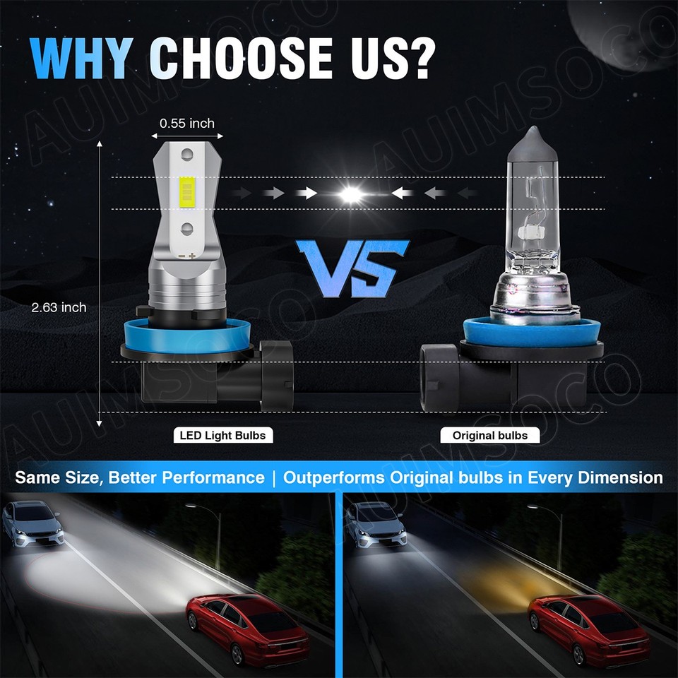 For Chevy Silverado 1500 2007-2015 Combo LED Headlight Kit Bulbs High ...