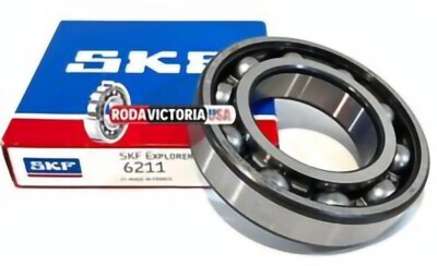 SKF 6211 C3 Deep Groove Ball Bearing, Open, No Seals 55x100x21 mm | eBay