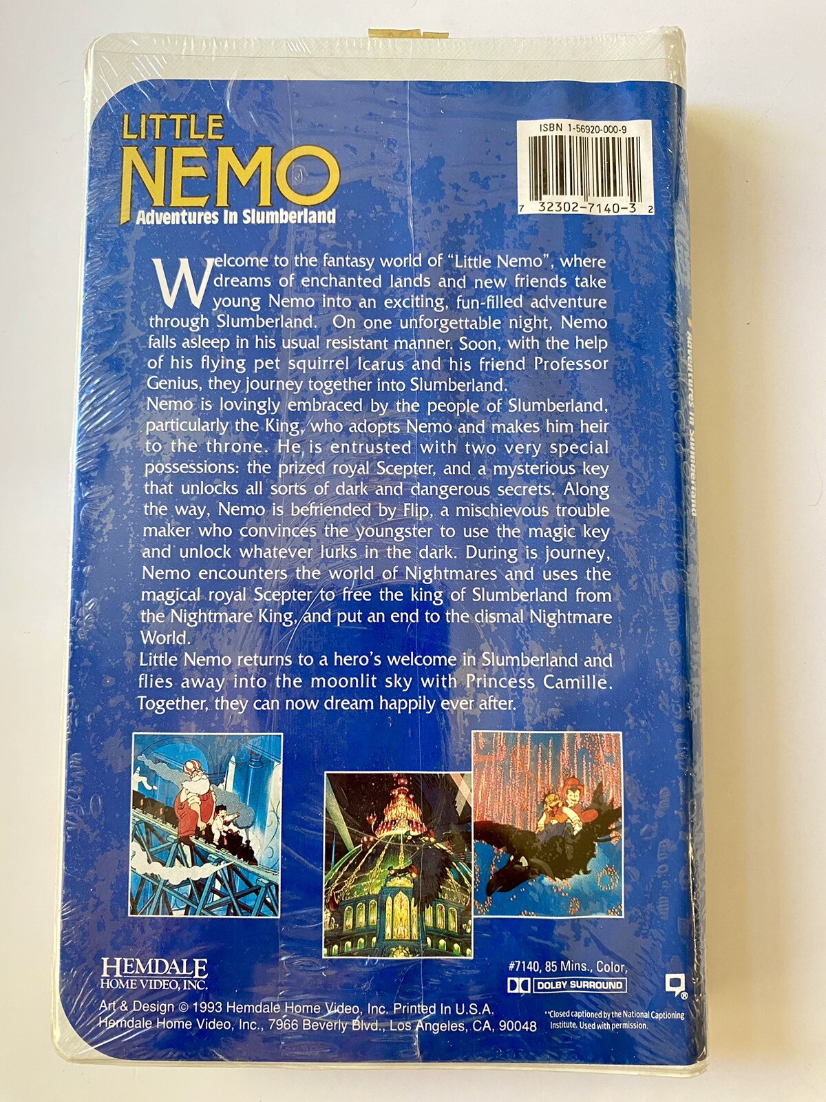 Little Nemo - Adventures in Slumberland (VHS) for sale online | eBay
