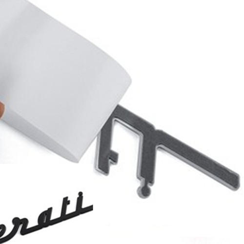 Black 3D Car Words Emblem Logo Badge 3M Decal For Maserati Rear Trunk ...