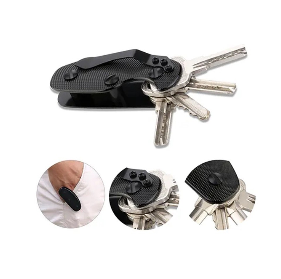 EDC Key Organizer with Quickdraw Clip – Pocket Keychain Clamp Belt ...