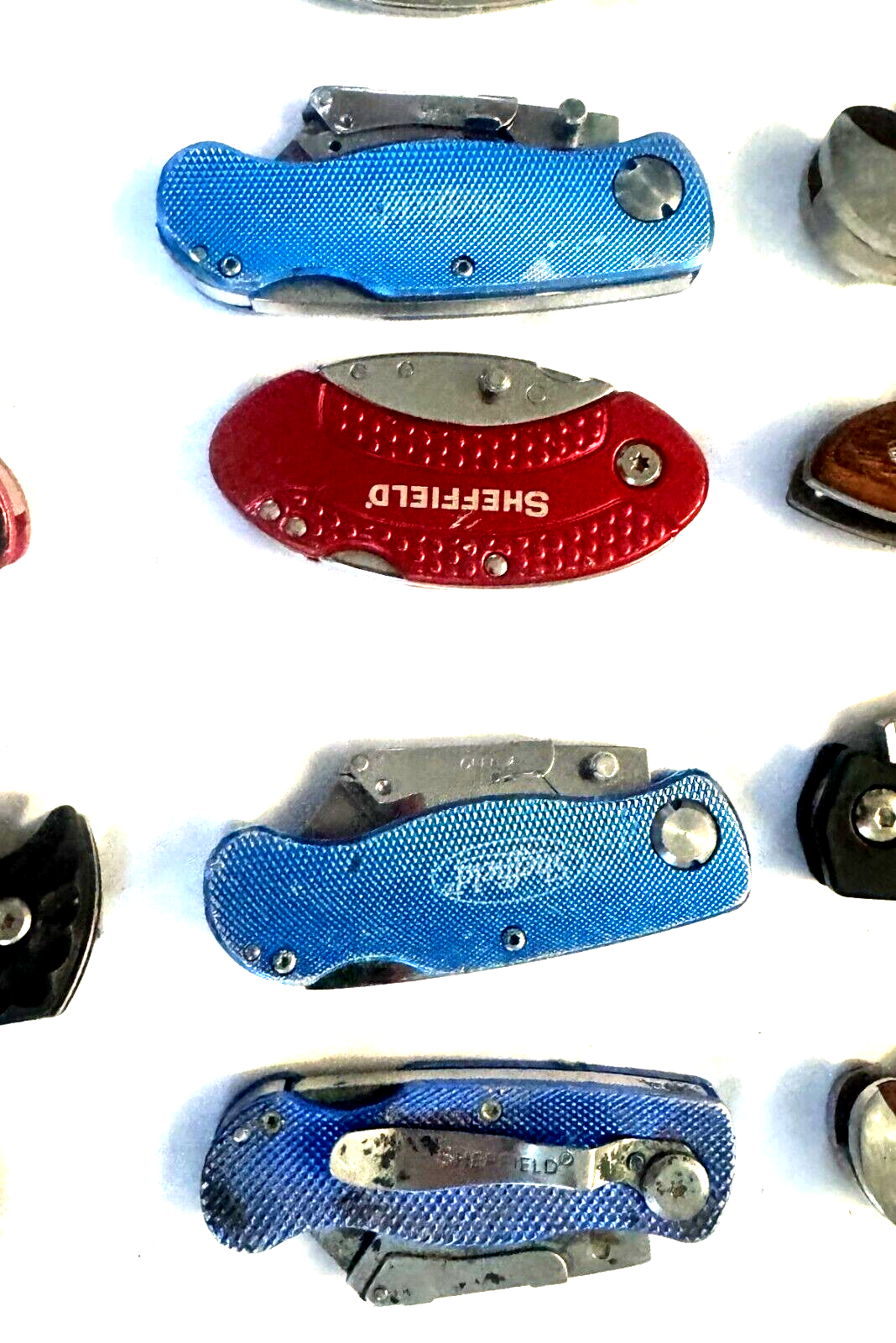 Lot of 2 Sheffield Premium Lock Back Utility Knife Knives Steel Box ...