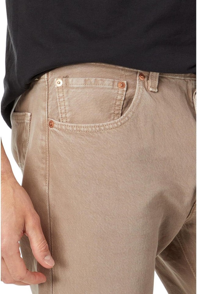 Levi's Men's 501 Original Fit Jean All Beige Garment Dye 34W x 32L ...