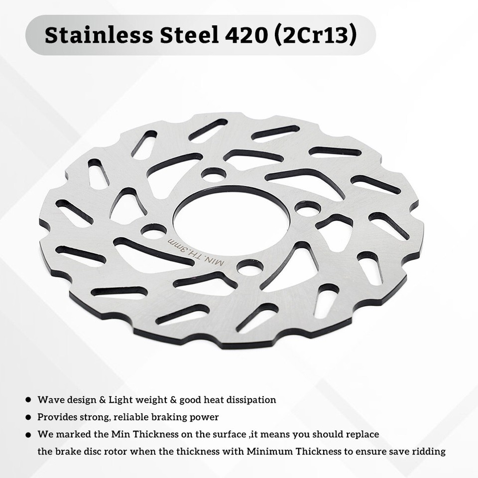 Front & Rear Brake Disc Rotors & Pads for Yamaha Banshee 350 YFZ 350 ...