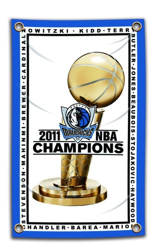 Dallas Mavericks NBA Champions Banner Flag 3x5 Feet Basketball Cooper ...