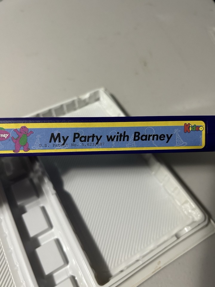 My Party with Barney Starring MARY GRACE (VHS, 1998) Kideo *RARE* Video ...
