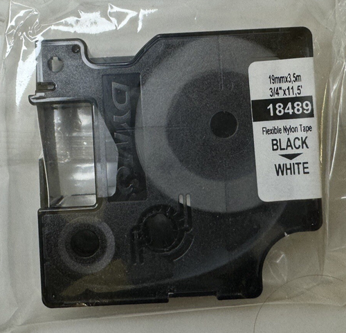 12PK Black on White 45803 Label Tape 19mm 3/4" for DYMO D1 LabelManager ...