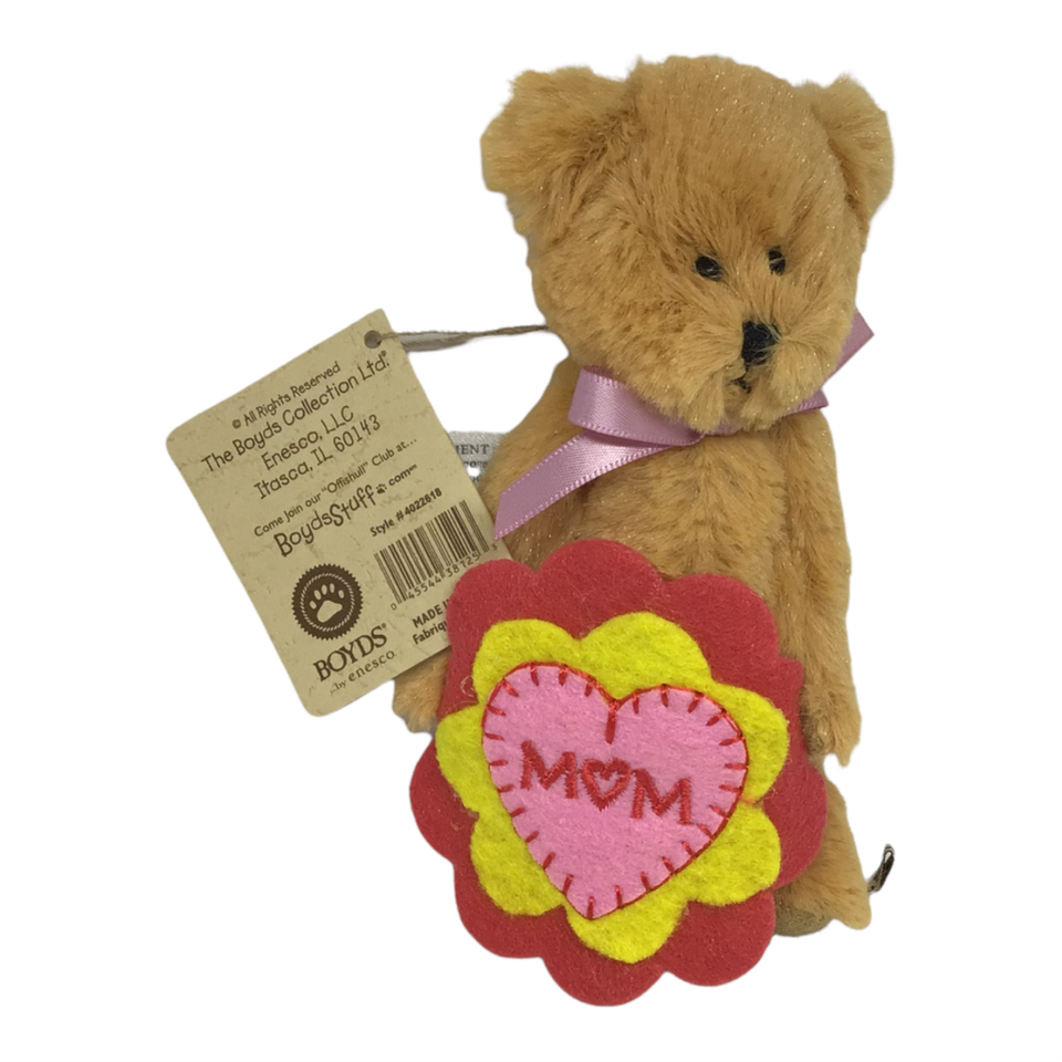 Boyds Bears Enesco Bear 5" Plush "Mom" Mother's Day Gift Soft Fur T8 | eBay