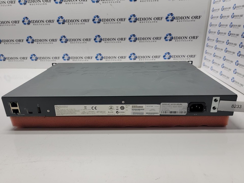 Aruba Networks S2500-48t-4x10G 48-Port Switch 4 SFP+ Ports Grade B SKU ...