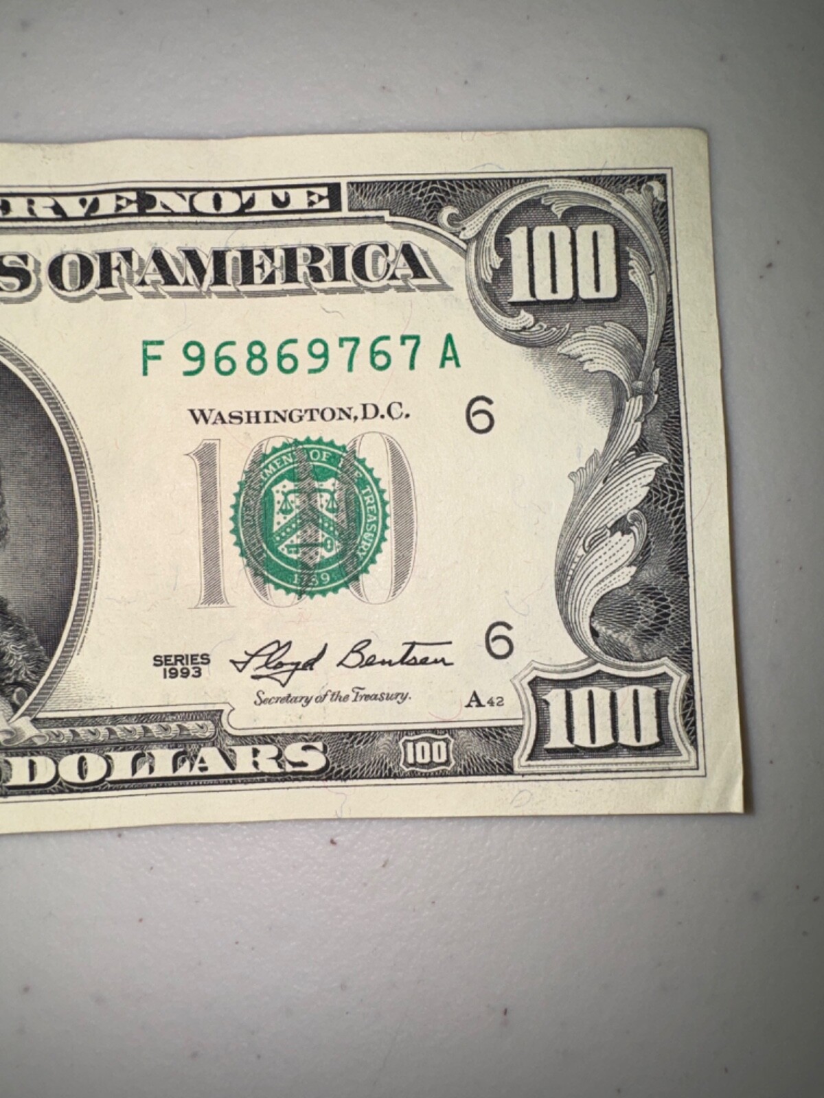 Rare Clean 100 dollar bill, 1993 | eBay