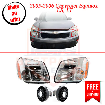 Fog Lights, Headlights Kit 4pc halogen for 2005-2006 Chevrolet Equinox ...