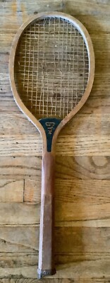 RARE ANTIQUE vintage DIAMOND WOOD TENNIS RACKET racquet early 1900s | eBay
