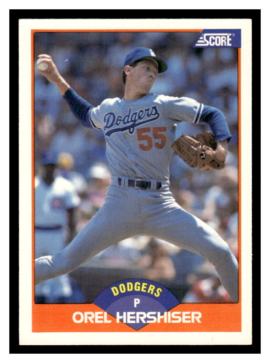 1989 Score #370 Orel Hershiser - Los Angeles Dodgers | eBay