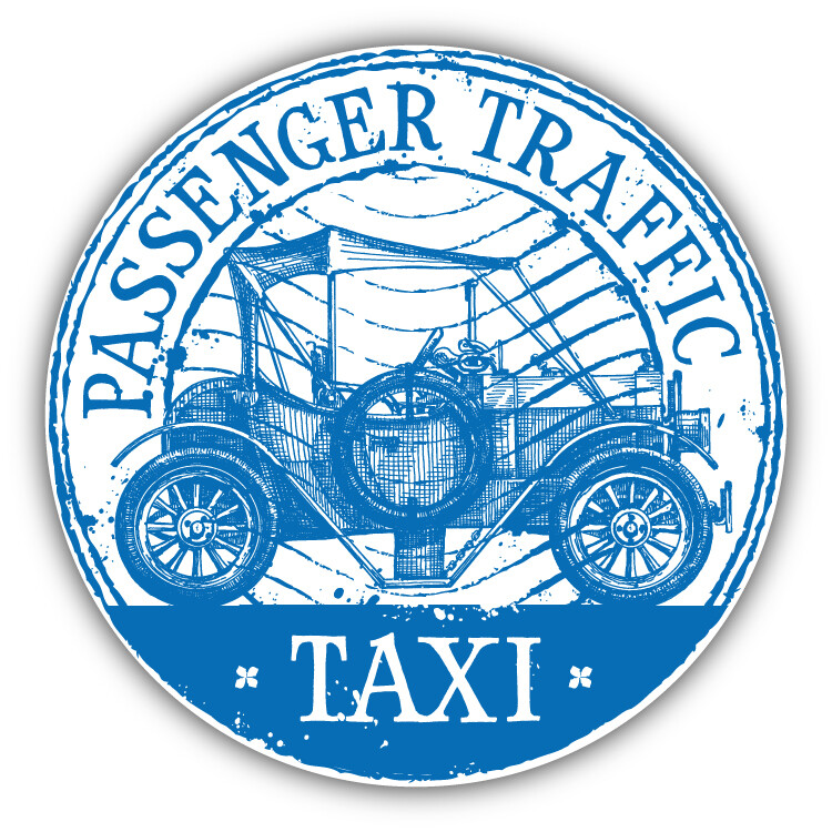 Retro Taxi Grunge Stamp Car Bumper Sticker Decal | eBay