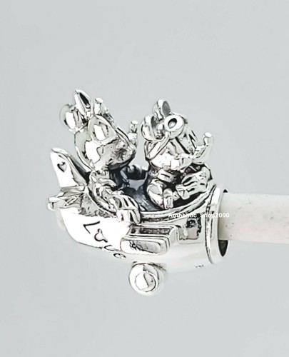 New 100% PANDORA 925 Disney Mickey Mouse & Minnie Mouse Airplane Charm ...