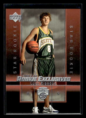 2003-04 Upper Deck Rookie Exclusives #10 Luke Ridnour Seattle ...