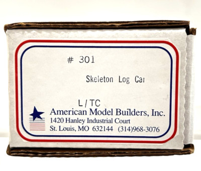 On30 /On3 Scale American Model Builders Skeleton Log Car #301 Craftsman ...