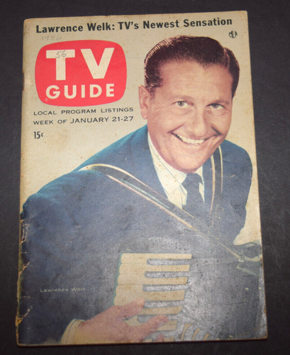 *Original* Jan 21-27, 1956 TV Guide Magazine - Lawrence Welk Cover | eBay