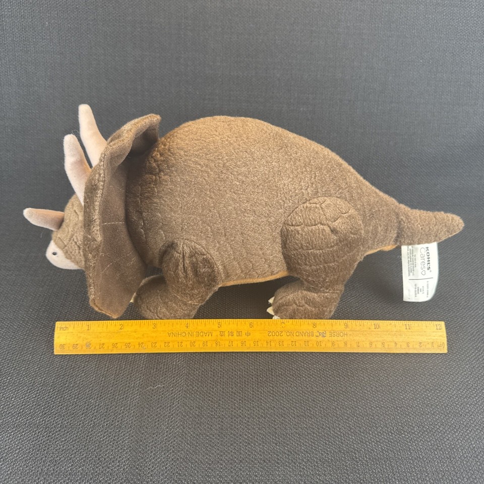 Kohl's Cares Dino Dinosaur Triceratops 12" Plush Stuffed Animal Toy ...