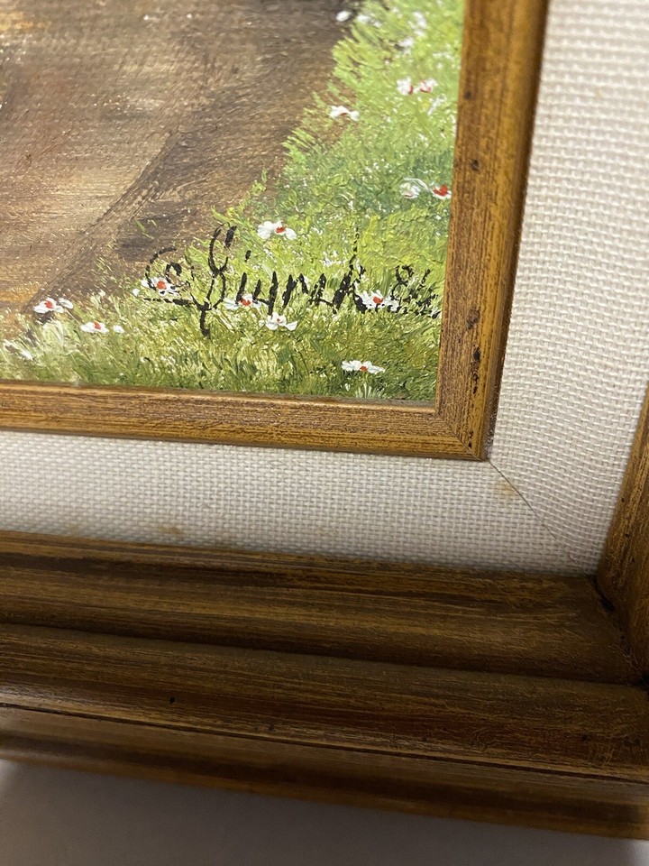 Vintage Carl & Deleta Siurek Doll Shop Mailbox Framed Oil Canvas ...