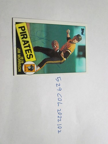 1985 Topps Jim Morrison signed Baseball Card 2 | eBay