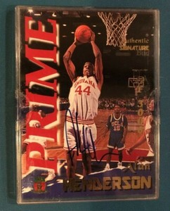 Alan Henderson Indiana Basketball Signature Rookies Prime Autograph ...
