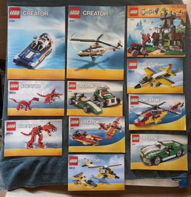 LEGO Creator bundle lot of 11 instruction Manual books ONLY | eBay