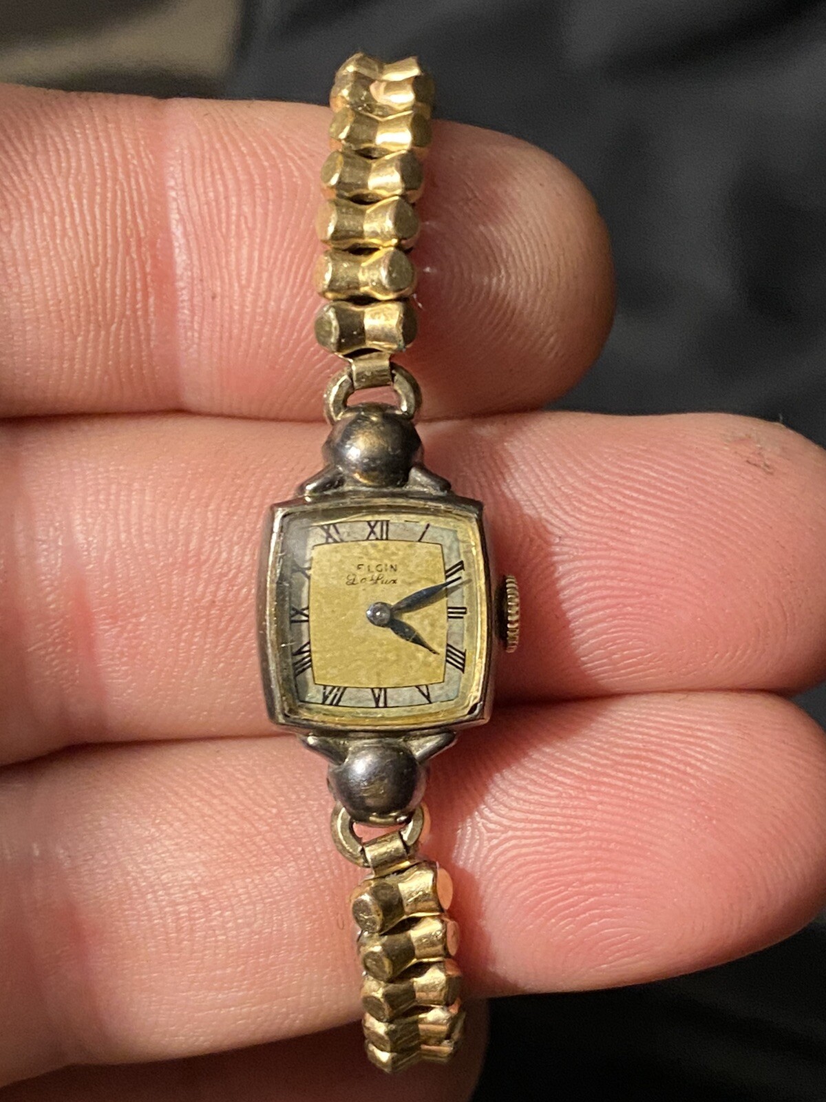 Elegant Lady Elgin DeLux Vintage Watch Wristwatch Ant… - Gem