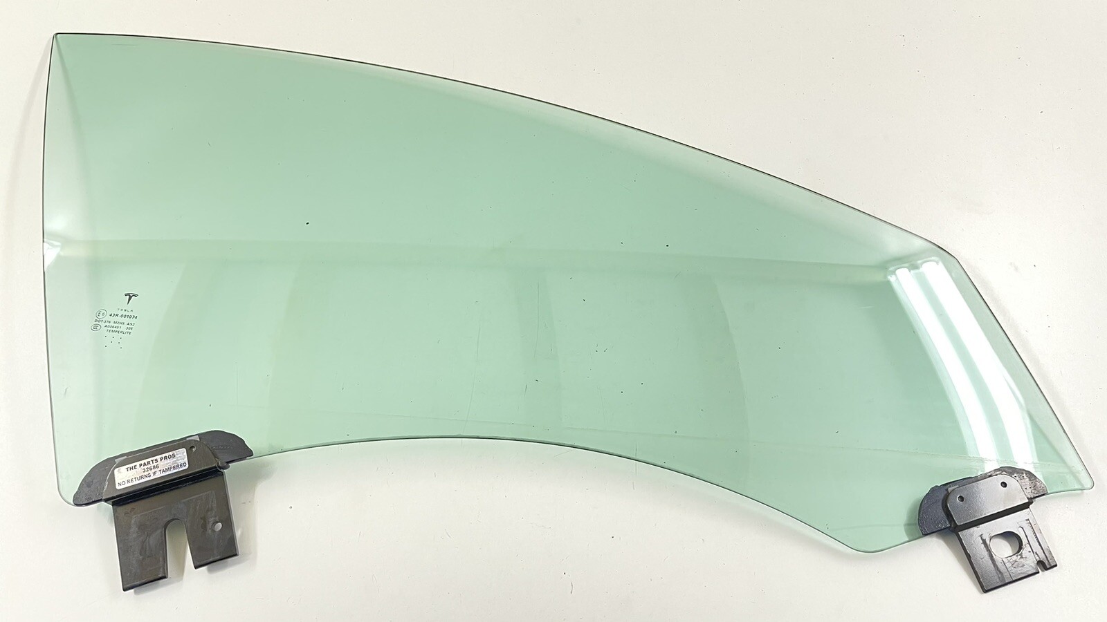 12-20 TESLA MODEL S PASSENGER RIGHT FRONT DOOR GLASS WINDOW 43R-001074 ...