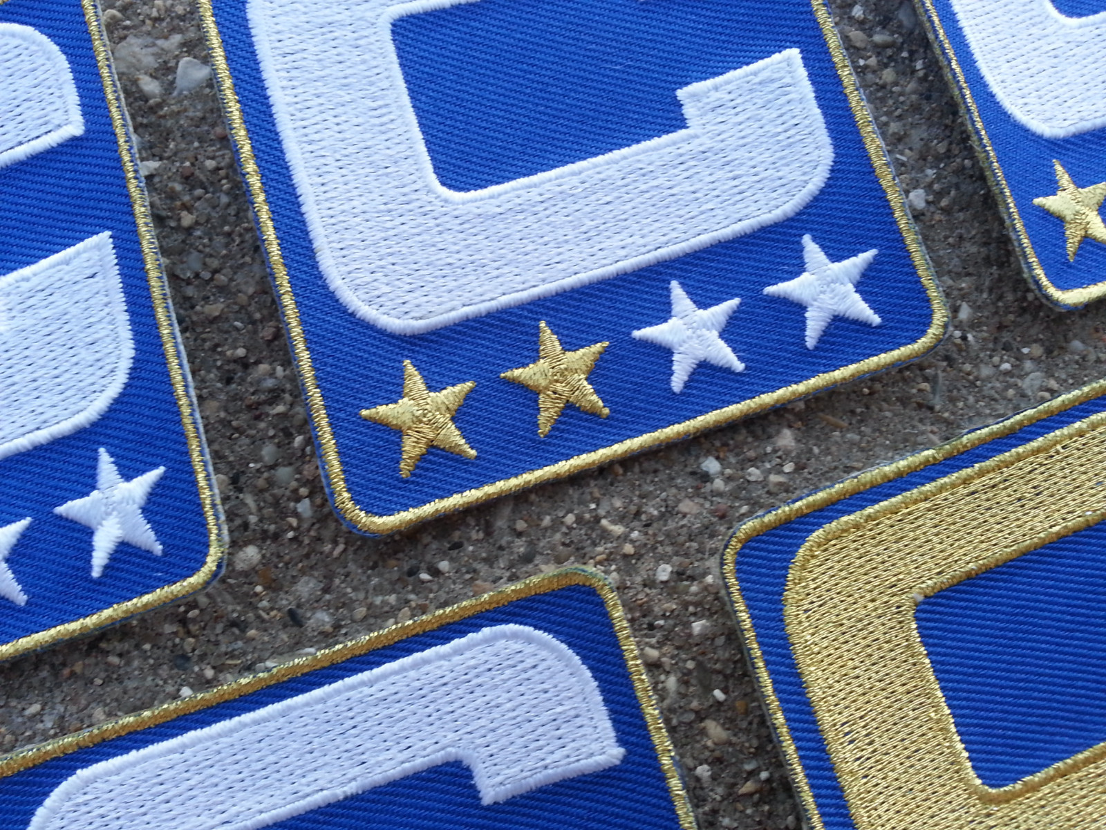 ROYAL BLUE Captain C Patch for Jersey Football Hockey Soccer Baseball ...