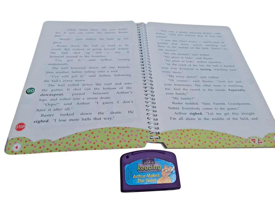 LeapFrog LeapPad Arthur Makes the Team Book & Cartridge Reading Lesson ...