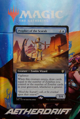 MTG DRC: Prophet of the Scarab (Creature) Aetherdrift Extended Art Rare ...