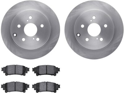 91DY64Z Rear Brake Pad and Rotor Kit Fits 2012-2017 Toyota Prius V | eBay