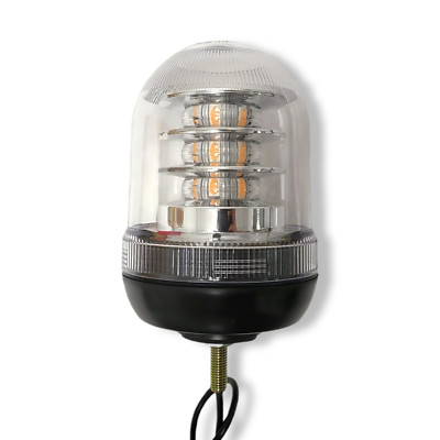 CLEAR LENS AMBER LED FLASHING WARNING BEACON LIGHT KELSA BAR VAN TRUCK ...