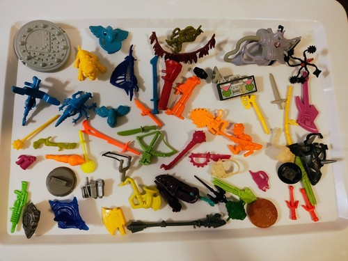 Vintage 80s TMNT etc. Toys Mixed Lot Action Figure Weapons Accessories ...