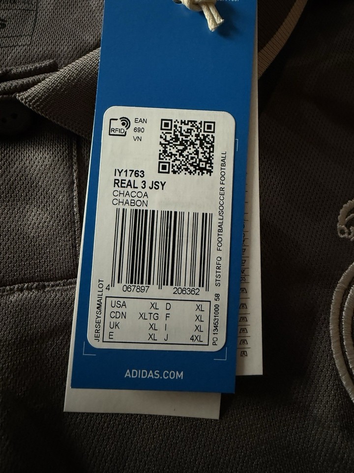 Real Madrid 24/25 Third Gray Soccer Football Jersey Shirt Kit IY1763 ...