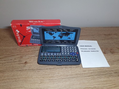 Westclox Language Translator & Databank 8 Languages English French ...