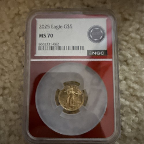 2025 Eagle G$5 MS 70 1/10oz Gold (EDC Label) | eBay